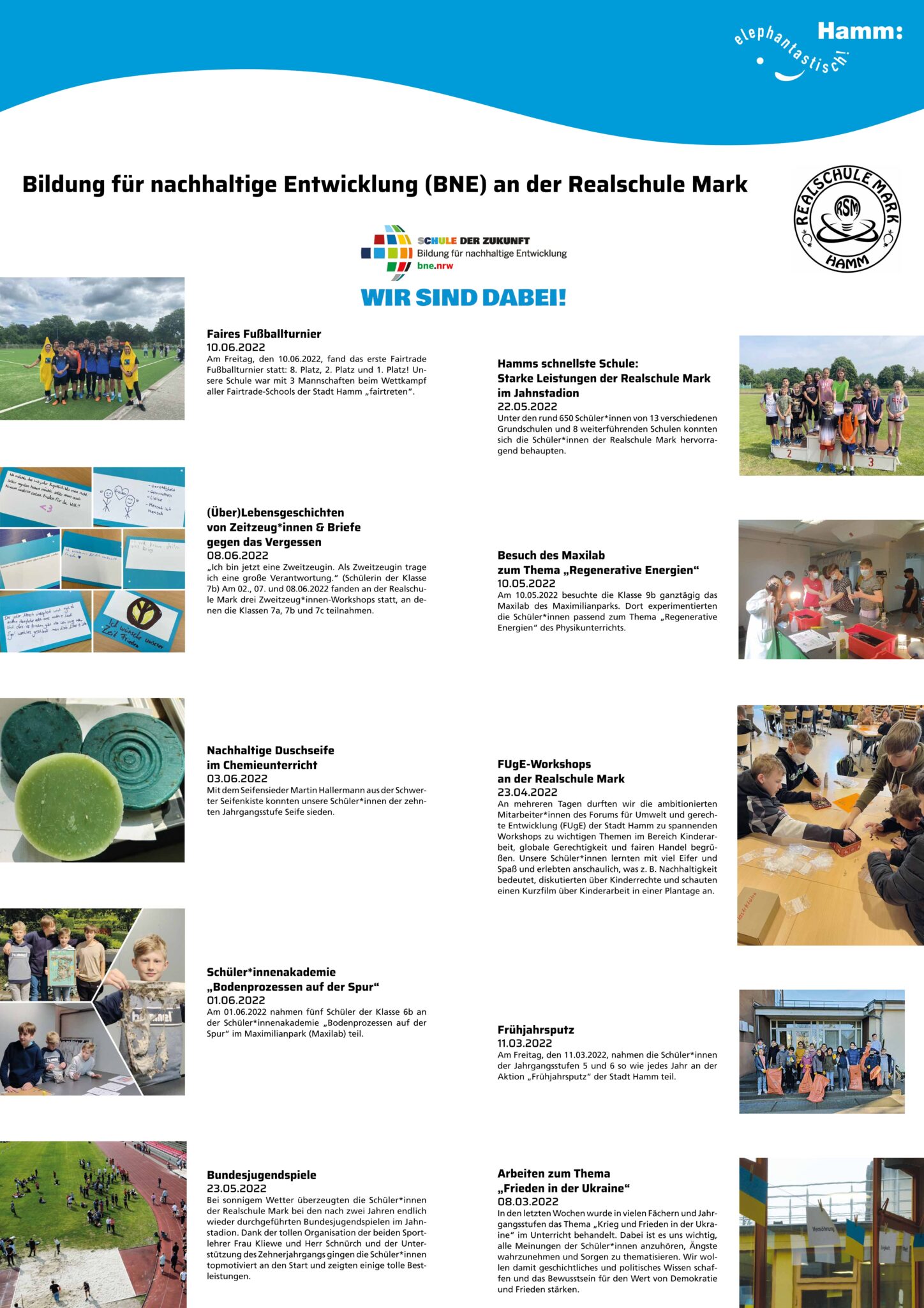 BNE an der Realschule Mark – Realschule Mark