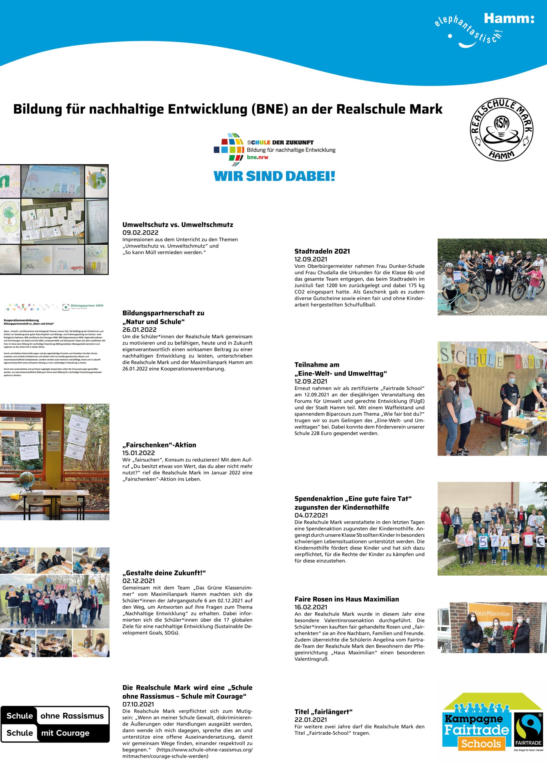 BNE an der Realschule Mark – Realschule Mark